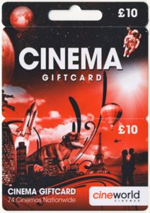 Gift Card: Cinema (Cineworld, United Kingdom of Great Britain ...
