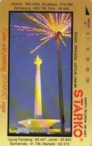 Tarjeta Telefónica: STARKO: - National Monument in Jakarta (Telkom ...
