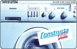 Phonecard: Constructa 4 - Waschmaschinen (Deutsche Telekom, Germany, Federal Republic(Chip (K ...