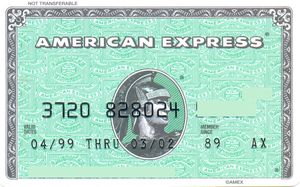Bank Card: American Express Classic USA (American Express, United ...