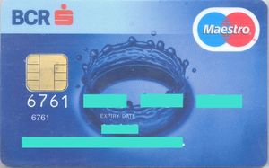Tarjeta de Banco: BCR Maestro (Banca Comerciala Romana, RumaníaCol:RO ...