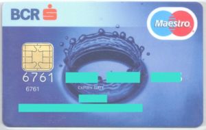 Bank Card: BCR Maestro (Banca Comerciala Romana, RomaniaCol:RO-MS-0013.14
