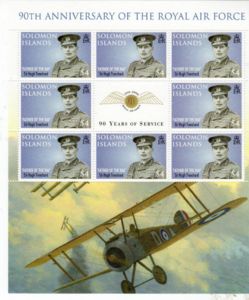 Stamp: "Father of the RAF", Sir Hugh Trenchard (Solomon Islands(90th ...