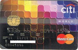 Bank Card: Citi World (Bank Handlowy/Citibank, PolandCol:PL-MC-0097.02