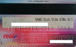 Bank Card: Real (Lukas Bank, PolandCol:PL-GM-0052