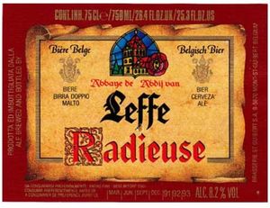 Drink Label: Abbaye de Leffe Radieuse (Brouwerij Hoegaarden (InBev ...