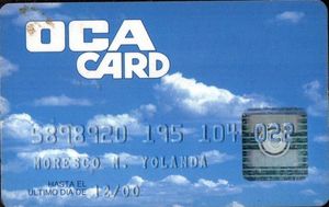 Tarjeta de Banco: Oca Card (Oca, UruguayCol:UY-GM-0010