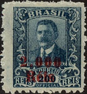 Stamp: Wenceslau Braz Surcharged (Brazil(Official Overprinted) Mi:BR ...