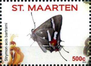 Stamp: Strymon acis bartrami (Sint Maarten) (Butterflies (2016:3)) Mi ...