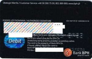 Bank Card: Mastercard (Bank BPH, PolandCol:PL-MC-0189.01