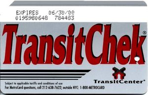 Transport Ticket: Transit Chek - first release (MTA New York, United ...