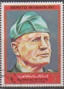 Stamp: Benito Mussolini (Ajman(Personalities of World War II) Mi:AJ ...