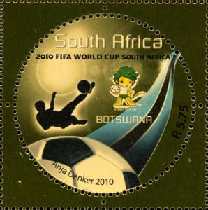 Stamp: Botswana (South Africa(Football World Cup South Africa. 3rd ...
