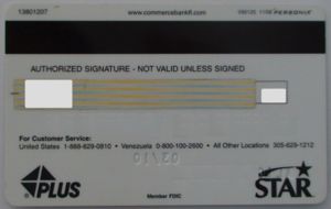 Bank Card: Commercebank - Check Card (Commercebank, United States of ...