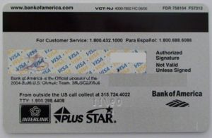Bank Card: Bank of America PLATINUM - Mini (Bank of America, United ...