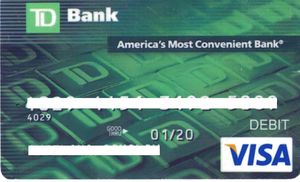 Bank Card: TD Bank (TD Bank, United States of AmericaCol:US-VI-0257.01