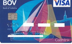 Bank Card: BOV Cashlink (Bank of Valletta p.l.c., MaltaCol:MT-VI-0008