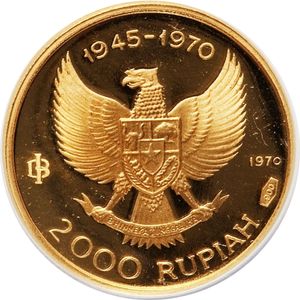 Coin: 2,000 Rupiah (Great Bird of Paradise) (Indonesia) (1970 - 25th ...
