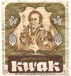 Etiqueta de bebida: Pauwel Kwak (Brouwerij Bosteels, Bélgica) Col:BE-BEER-009489