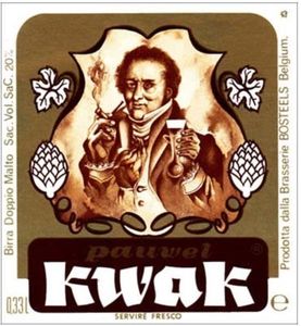 Etiqueta de bebida: Pauwel Kwak (Brouwerij Bosteels, BélgicaCol:BE-BEER-009493