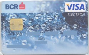 Bank Card: Water drops (Banca Comerciala Romana, RomaniaCol:RO-VI-0091.02