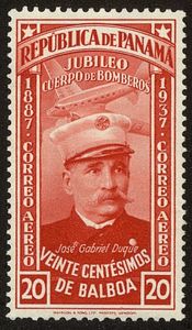 Stamp: Jose Gabriel Duque (1849-1918) (Panama(The 50th Anniversary of ...