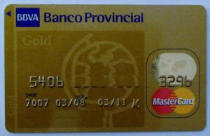 Bank Card: BBVA Banco Provincial (Banco Provincial, VenezuelaCol:VE-MC ...