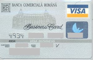 Tarjeta de Banco: Banca Comerciala Romana (Banca Comerciala Romana ...