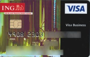 Bank Card: Visa Business (ING Bank Śląski SA, PolandCol:PL-VI-0211