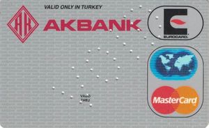 Bank Card: Akbank (Akbank T.A.Ş., Türkiye (Turkey)Col:TR-MC-0285