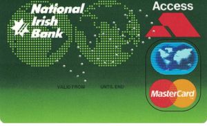 Bank Card: National Irish Bank (National Irish Bank, IrelandCol:IE-MC ...