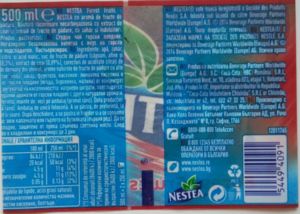 Drink Label: Nestea (S.C. Coca-Cola HBC Romania S.R.L., RomaniaCol:RO ...