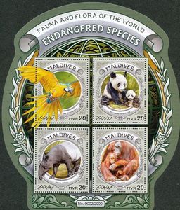 Marke: Fauna and Flora of the World - Endangered Species (Maldivi(Fauna ...