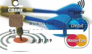Bank Card: CiBank MasterCard PayPass Business Arrows - 12-13 (Cibank ...