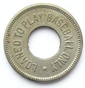 Ficha: Baseball Amusement Token (Estados Unidos de América(Machine ...