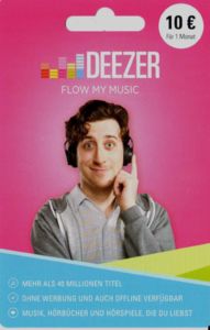 Gift Card: Flow my music (Deezer, Austria(Single Design) Col:AT-Deez-001b
