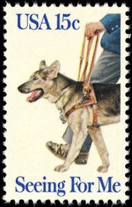 Stamp: Guide Dog (United States of America(50th Anniversary of First US ...