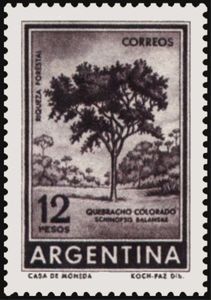 Stamp: Red Quebracho (Argentina(Personalities and Landscapes - Photo ...