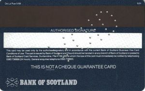 Bank Card: Bank Of Scotland Busines card (Bank Of Scotland, United ...