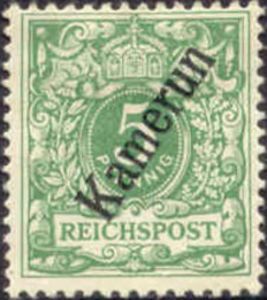 Timbre: Crown/eagle with overprint (Cameroun - Administration ...