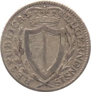 Coin: 2½ Batzen (value in dotted circle) (Luzern(Luzern Circulatttion ...