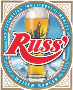 Štítok z nápoja: Russ' Weizen Radler (Eder & Heylands Brauerei ...