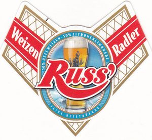 Štítok z nápoja: Russ' Weizen Radler (Eder & Heylands Brauerei ...