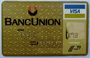 Bank Card: BancUnion Premier (Banc Union, VenezuelaCol:VE-VI-0476