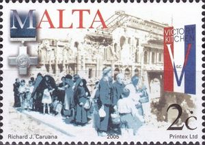 Stamp: Queue outside "Victory Kitchen" & ruins of Royal Opera House ...