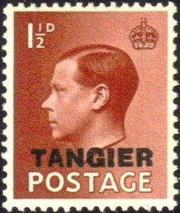 Stamp: King Edward VIII (1894-1972) (Tangier, British Post Office(King ...