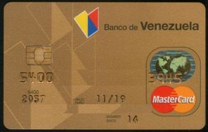Bank Card: Banco de Venezuela (Banco De Venezuela, VenezuelaCol:VE-MC ...