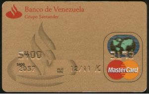 Bank Card: Banco de Venezuela - Grupo Santander (Banco De Venezuela ...