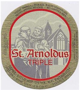 Drink Label: St. Arnoldus Triple (Brouwerij Riva, BelgiumCol:BE-BEER-009648