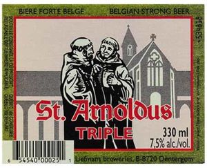 Drink Label: St. Arnoldus Triple (Brouwerij Riva, BelgiumCol:BE-BEER-009651